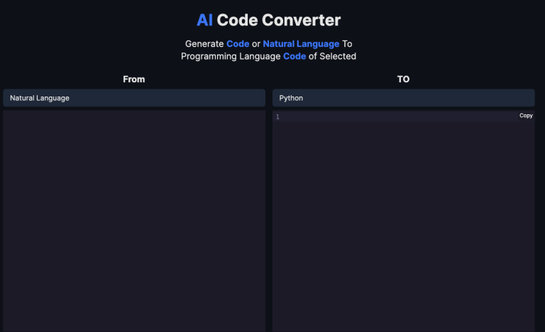 AI Code Converter – Yearex portal